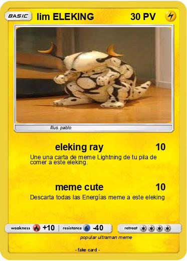 Pokémon lim eleking - eleking ray - Mi carta pokémon
