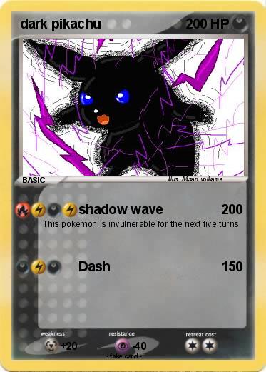 Pokémon dark pikachu 508 508 - shadow wave - My Pokemon Card