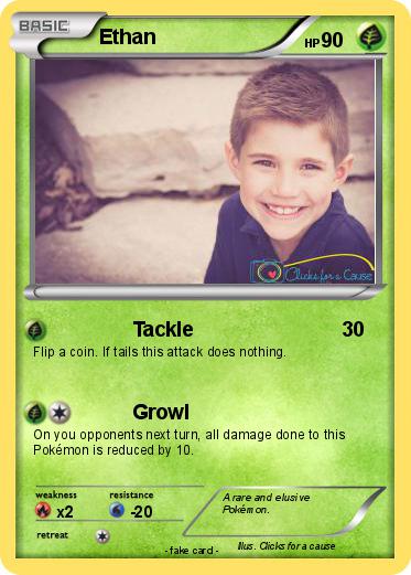 Pokémon Ethan 616 616 - Tackle - My Pokemon Card