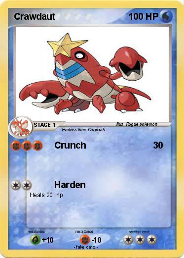 Pokémon Crawdaut - Crunch - My Pokemon Card