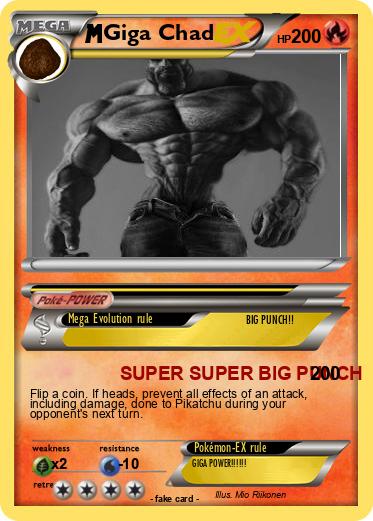Pokémon Giga Chad 60 60 - SUPER SUPER BIG PUNCH - My Pokemon Card