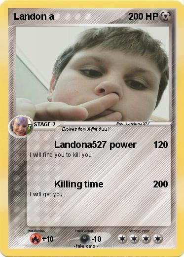 Pokémon Landon a - Landona527 power - My Pokemon Card