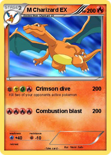 Pokémon M Charizard EX 576 576 - Crimson dive - My Pokemon Card