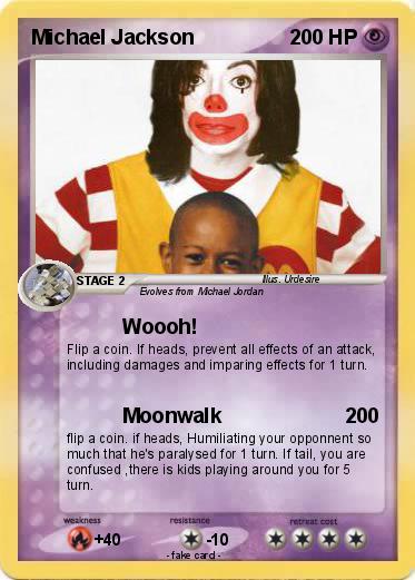 Pokémon Michael Jackson 1312 1312 - Woooh! - My Pokemon Card