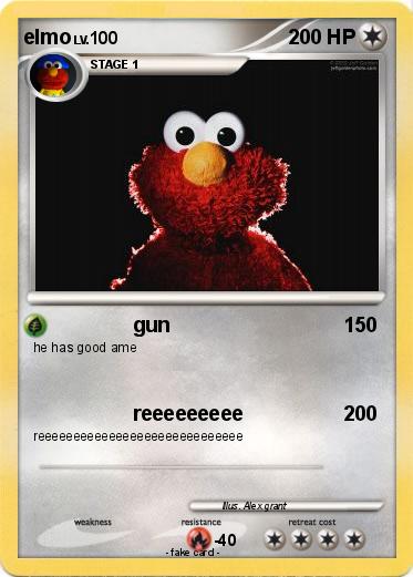 Pokémon elmo 1185 1185 - gun - My Pokemon Card