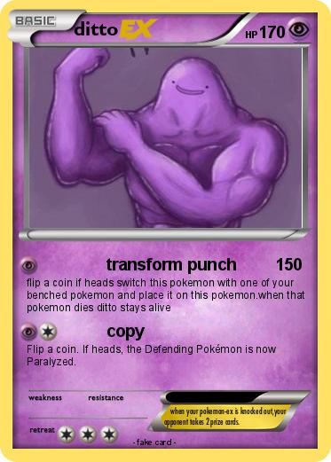 Pokémon ditto 914 914 - transform punch - My Pokemon Card