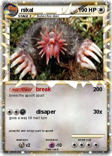 Pokémon nikal - break - My Pokemon Card