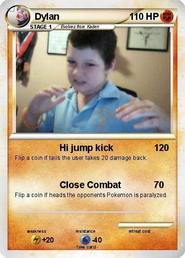Pokémon Dylan 636 636 - Hi jump kick - My Pokemon Card