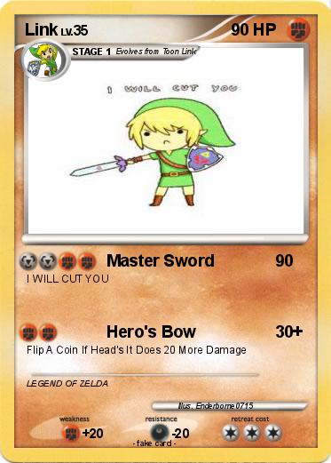 Pokémon Link 4019 4019 - Master Sword - My Pokemon Card