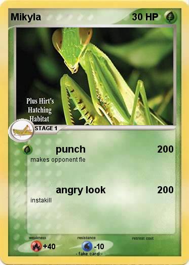 Pokémon Mikyla - punch - My Pokemon Card