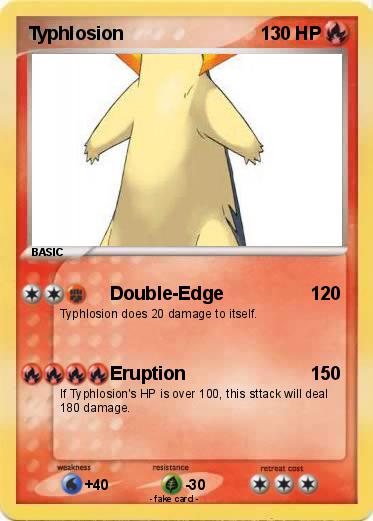 Pokémon Typhlosion 1011 1011 - Double-Edge - My Pokemon Card