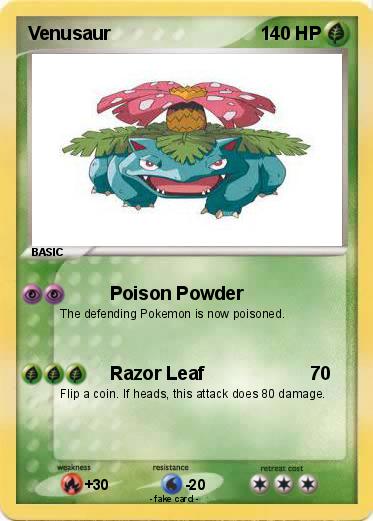 Pokémon Venusaur 615 615 - Poison Powder - My Pokemon Card