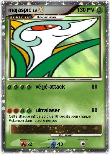 Pokémon majaspic 50 50 - végé-attack - Ma carte Pokémon