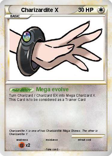 Pokémon Charizardite X - Mega evolve - My Pokemon Card
