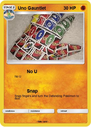 Pokémon Uno Gauntlet 3 3 - No U - My Pokemon Card