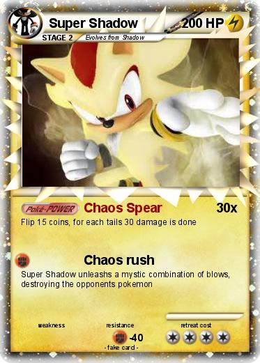 Pokémon Super Shadow 459 459 - Chaos Spear - My Pokemon Card