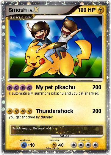 Pokémon Smosh 564 564 - My pet pikachu - My Pokemon Card