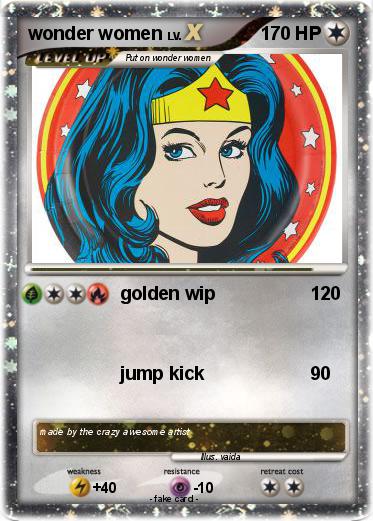 Pokémon wonder women 1 1 - golden wip - My Pokemon Card
