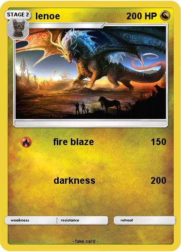 Pokémon lenoe 1 1 - fire blaze - My Pokemon Card