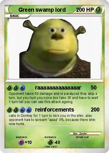Pokémon Green swamp lord - raaaaaaaaaaaaaar - My Pokemon Card