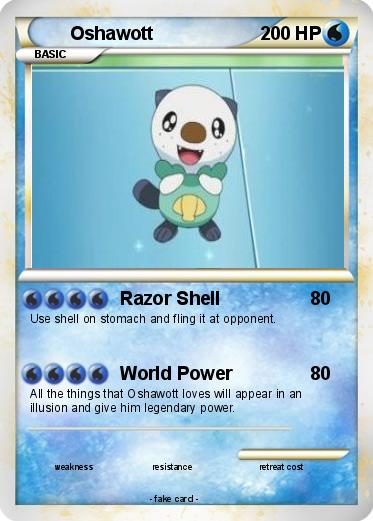 Pokémon Oshawott 135 135 - Razor Shell - My Pokemon Card