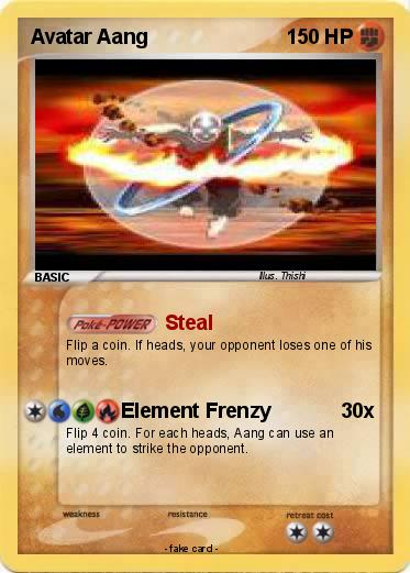 Pokémon Avatar Aang 77 77 - Steal - My Pokemon Card