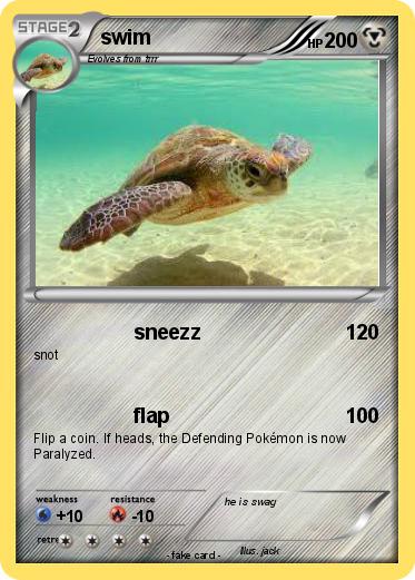 Pokémon swim 14 14 - sneezz - My Pokemon Card