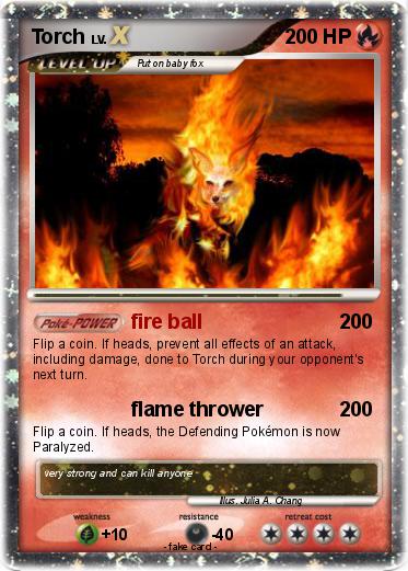 Pokémon Torch 215 215 - fire ball - My Pokemon Card