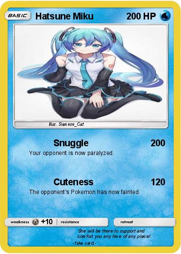Pokémon Hatsune Miku 460 460 - Snuggle - My Pokemon Card