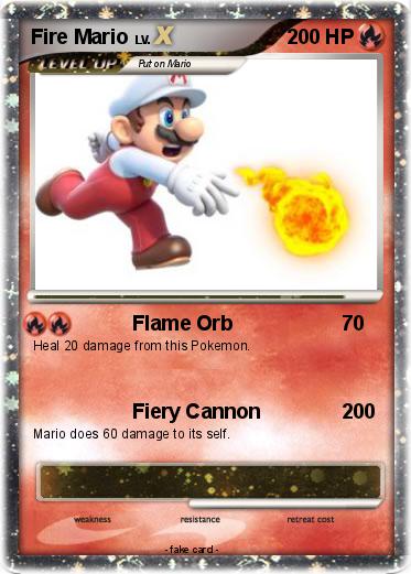Pokémon Fire Mario 969 969 - Flame Orb - My Pokemon Card