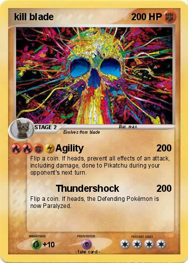 Pokémon kill blade - Agility - My Pokemon Card