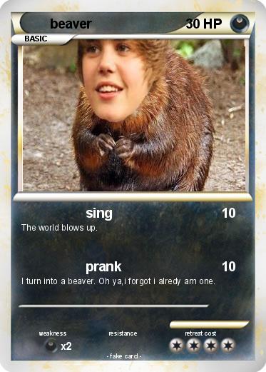 Pokémon beaver 40 40 - sing - My Pokemon Card
