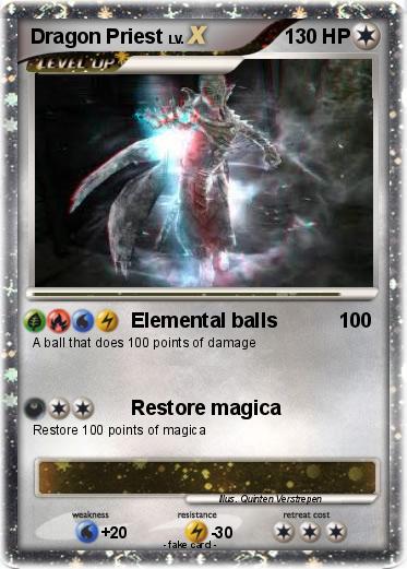 Pokémon Dragon Priest 1 1 - Elemental balls - My Pokemon Card