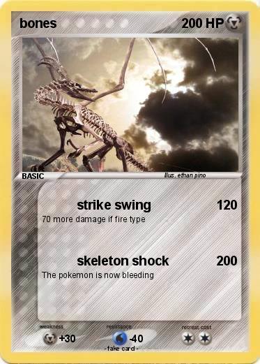 Pokémon bones 29 29 - strike swing - My Pokemon Card