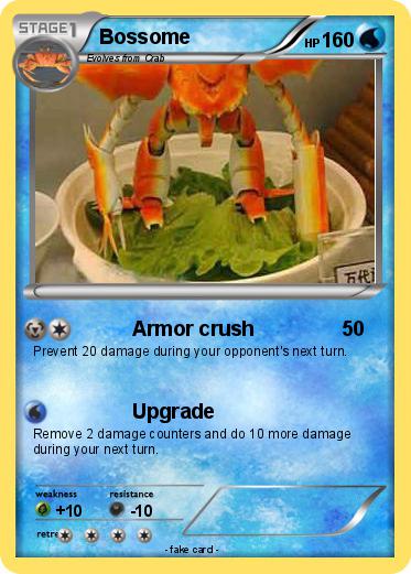 Pokémon Bossome - Armor crush - My Pokemon Card