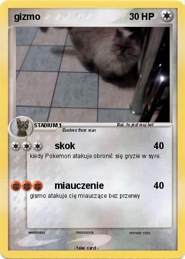 Pokémon gizmo 212 212 - skok - Twoja własna karta pokemon