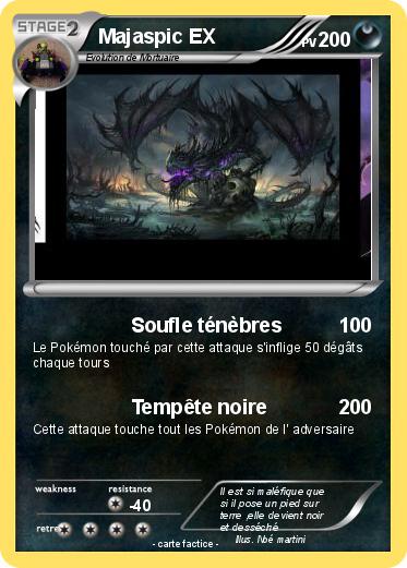 Pokémon Majaspic EX 2 2 - Soufle ténèbres - Ma carte Pokémon