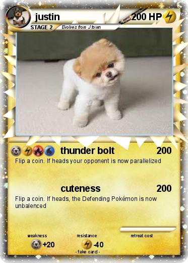 Pokémon justin 7239 7239 - thunder bolt - My Pokemon Card