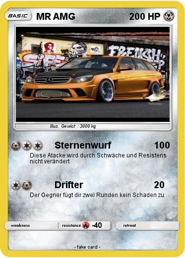 Pokémon MR AMG - Sternenwurf - My Pokemon Card