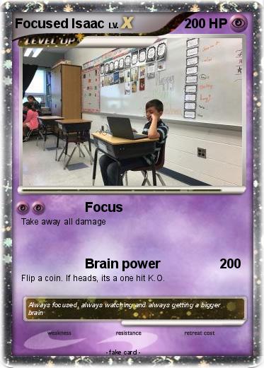 Pokémon Focused Isaac - Focus - My Pokemon Card