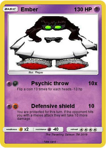 Pokémon Ember 83 83 - Psychic throw - My Pokemon Card