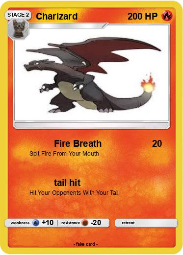 Pokémon Charizard 11489 11489 - Fire Breath - My Pokemon Card