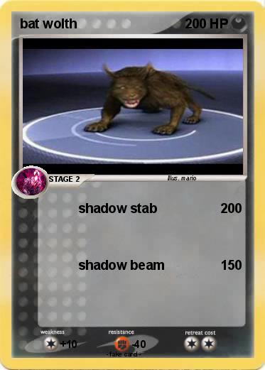 Pokémon bat wolth - shadow stab - My Pokemon Card