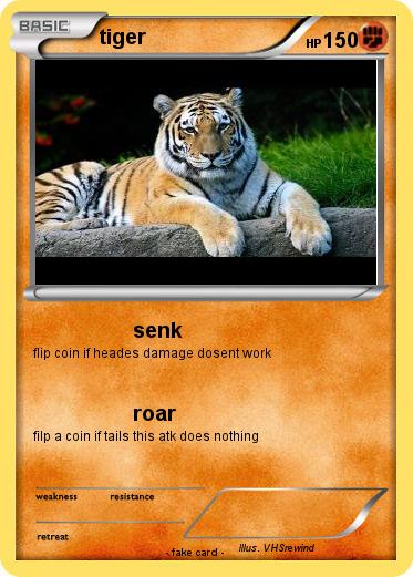 Pokémon tiger 1145 1145 - senk - My Pokemon Card