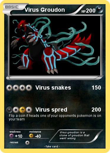 Pokémon Virus Groudon 48 48 - Virus snakes - My Pokemon Card