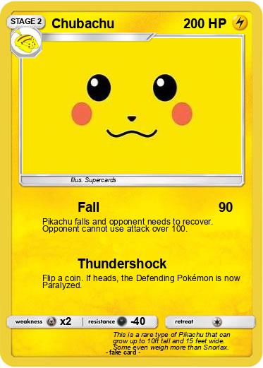 Pokémon Chubachu 1 1 - Fall - My Pokemon Card