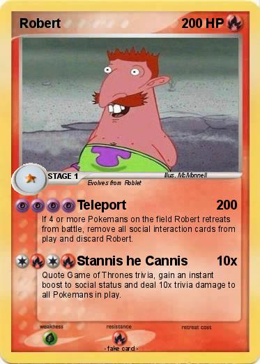 Pokémon Robert 460 460 - Teleport - My Pokemon Card