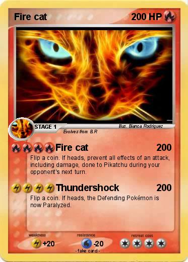 Pokémon Fire cat 76 76 - Fire cat - My Pokemon Card