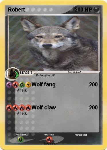Pokémon Robert 300 300 - Wolf fang - My Pokemon Card
