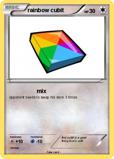 Pokémon rainbow cubit - mix - My Pokemon Card